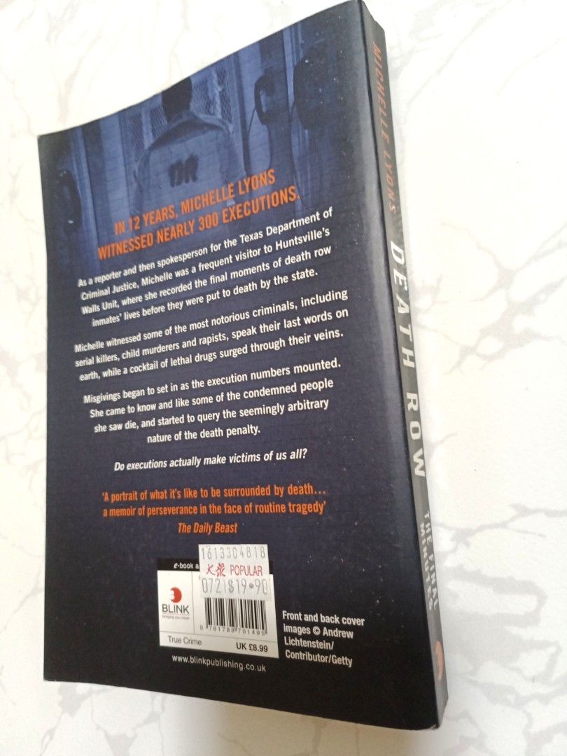 Death Row The Final Minutes My Life As An Execution Witness In America ...