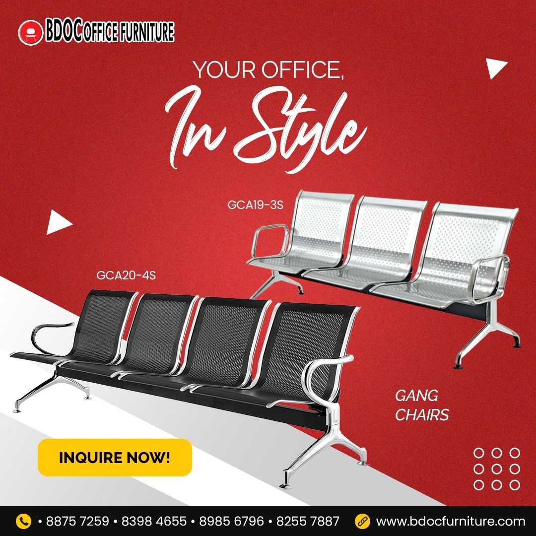 Executive Chair and Table / Folding Table / Free Standing Table / Gang ...