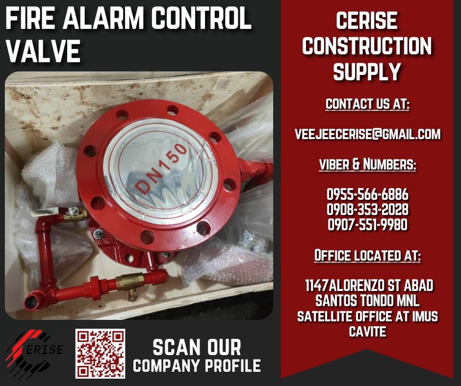 FIRE ALARM CONTROL VALVE, Commercial & Industrial, Construction Tools ...