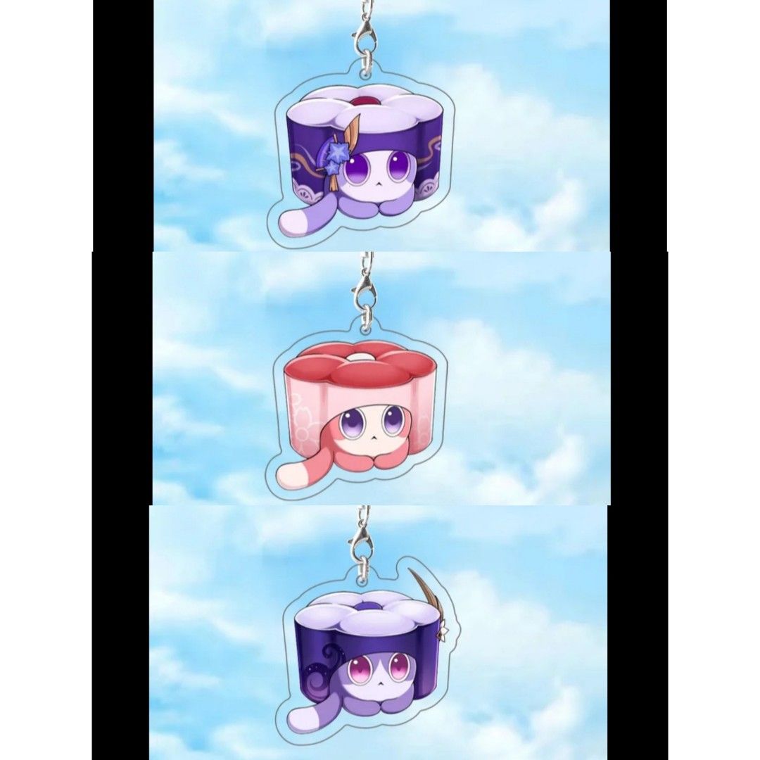 [Genshin] Character HSR-Styled Cat Acrylic Keychain (Pre-Order) Raiden ...