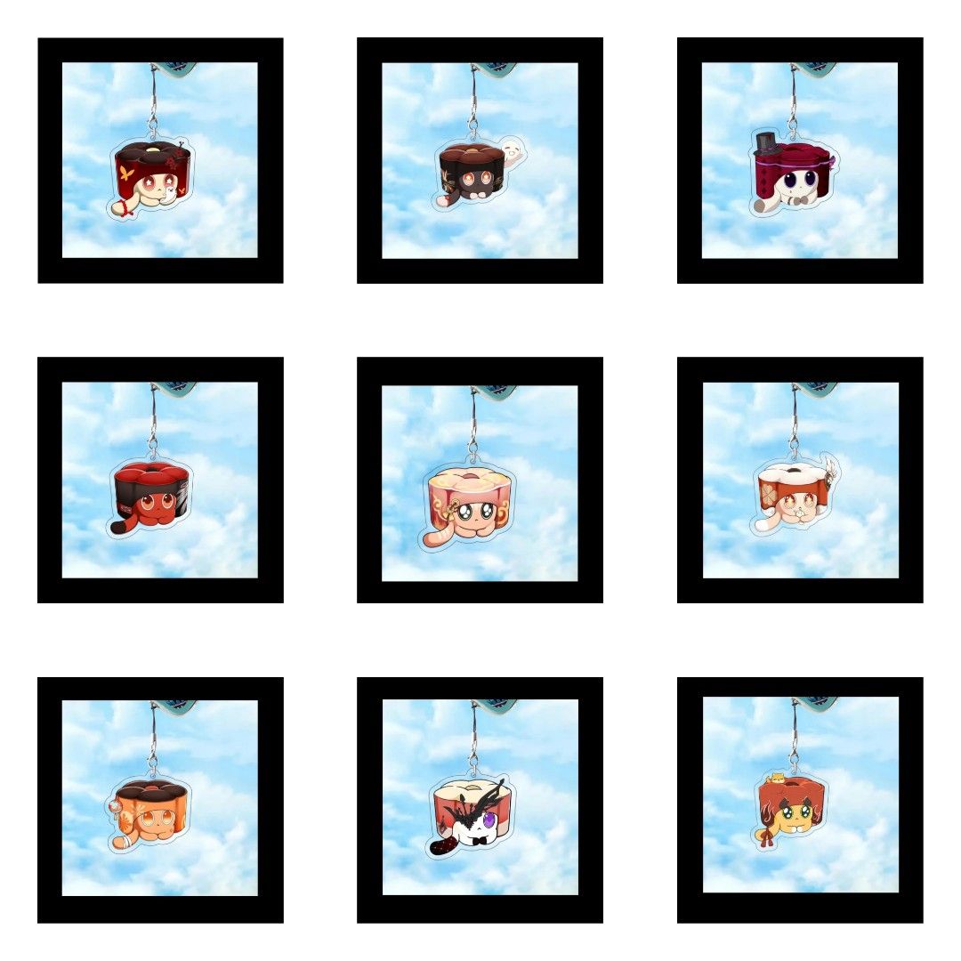 [Genshin] Character HSR-Styled Cat Acrylic Keychain (Pre-Order) Raiden ...