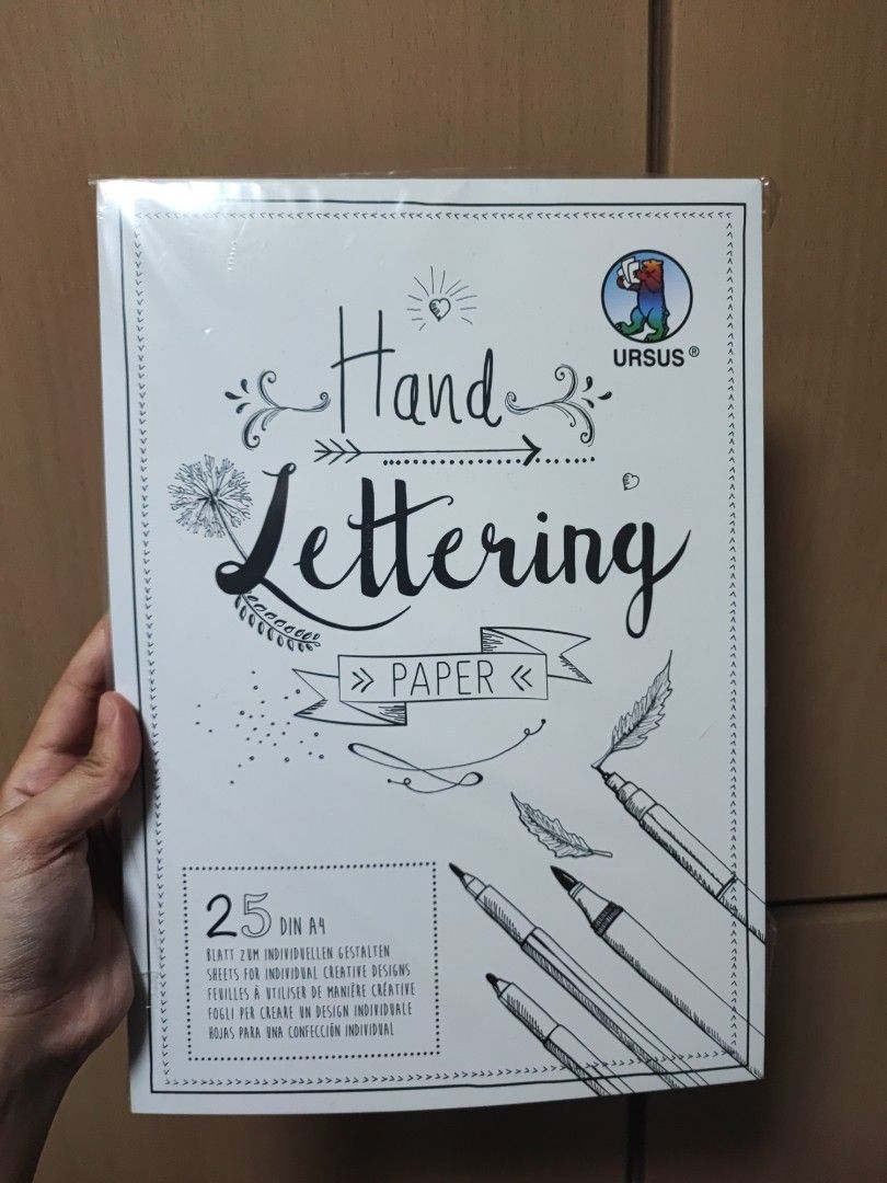 Hand Lettering Paper A4, Hobbies & Toys, Stationery & Craft, Craft ...