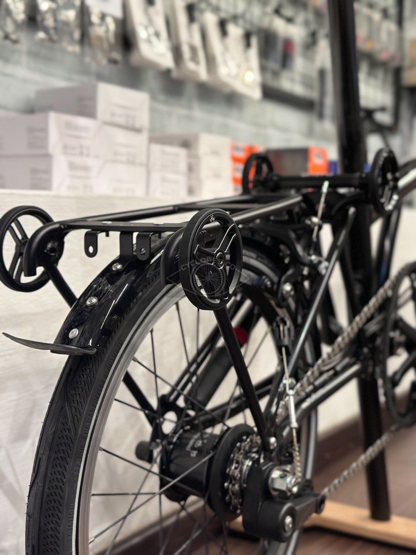 H&H Aluminium Q Mini Rear Rack V5 for Brompton, Sports Equipment ...