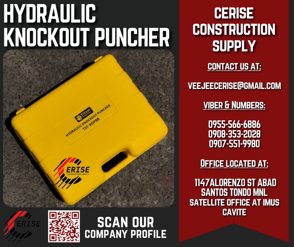 HYDRAULIC KNOCKOUT PUNCHER, Commercial & Industrial, Industrial ...