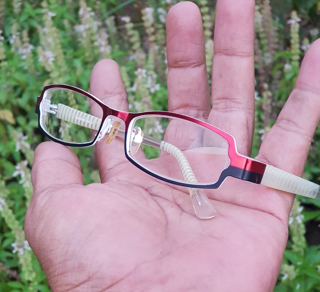 Kacamata George Falci original, Fesyen Pria, Aksesoris, Kacamata di ...