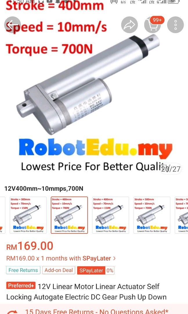 Linear motor 12v, TV & Home Appliances, Electrical, Adaptors & Sockets ...