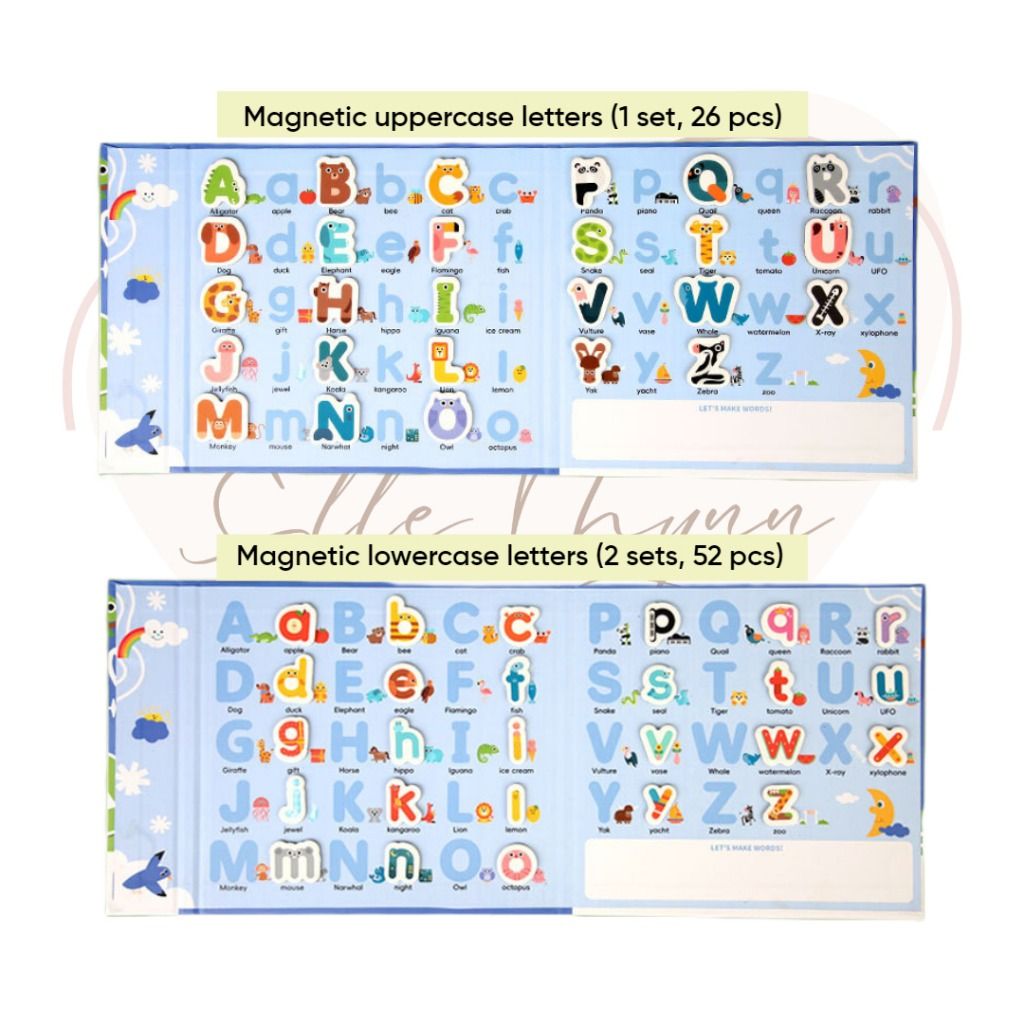 Magnetic Letters Alphabets Toddlers Kids Matching Puzzle Montessori ...
