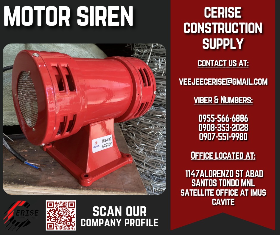 MOTOR SIREN, Commercial & Industrial, Construction Tools & Equipment on ...