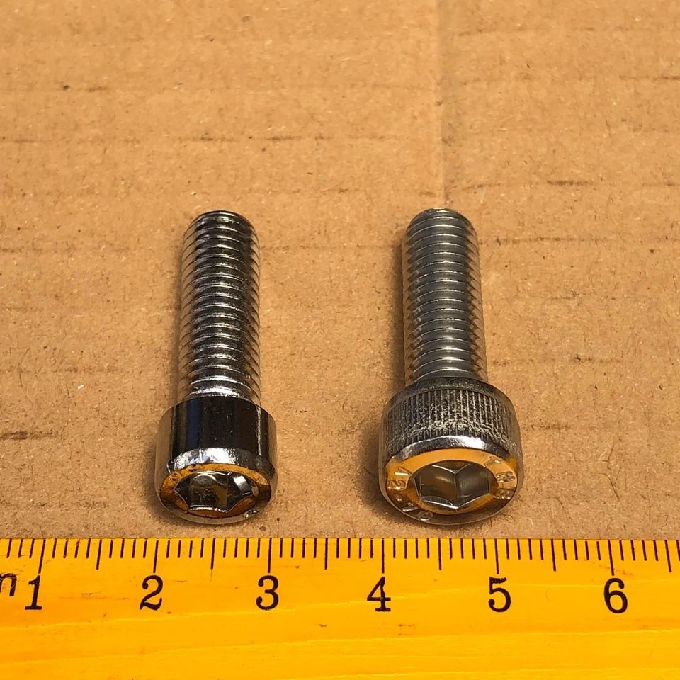 Motorcycle Side Mirror Screw M8 X 25mm Counterclockwise LEFT THREADED ...