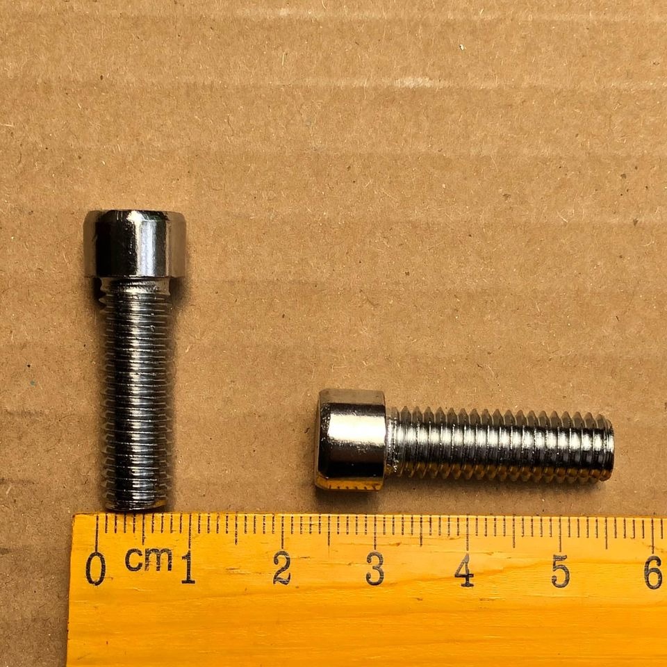 Motorcycle Side Mirror Screw M8 X 25mm Counterclockwise LEFT THREADED ...