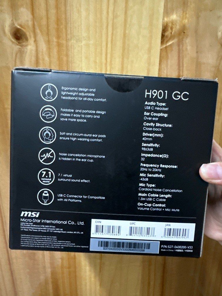 MSI HEADPHONE H901 GC, Audio, Headphones & Headsets on Carousell
