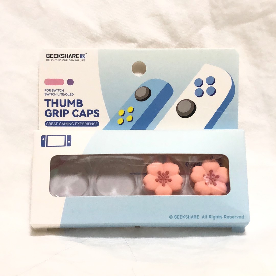 Nintendo Switch Thumb Grip Caps Geekshare Sakura Flower, Video Gaming ...
