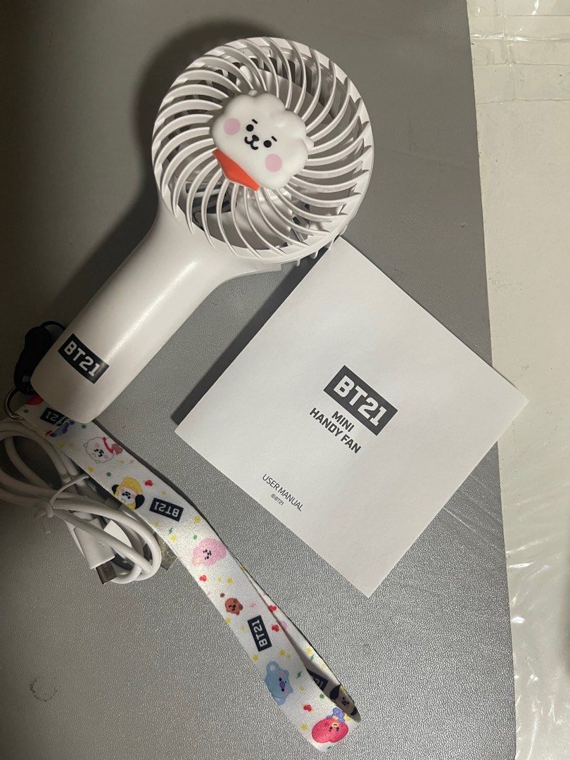 Official BT21 RJ Handy Fan, Hobbies & Toys, Memorabilia & Collectibles ...