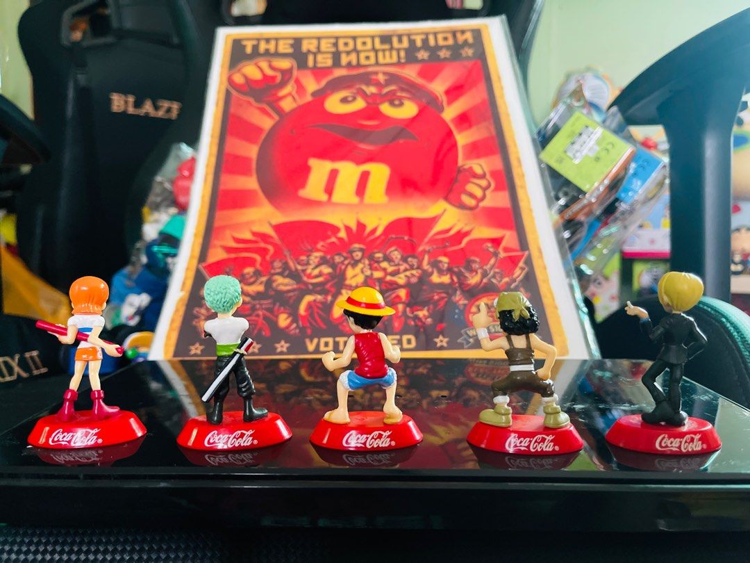 One piece coca cola set of 5 pieces, Hobbies & Toys, Toys & Games on ...