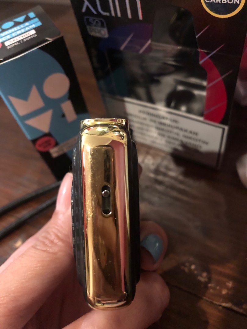 OXVA SLIM SQ PRO PODS WARNA GOLD CARBON, Elektronik, Lainnya di Carousell