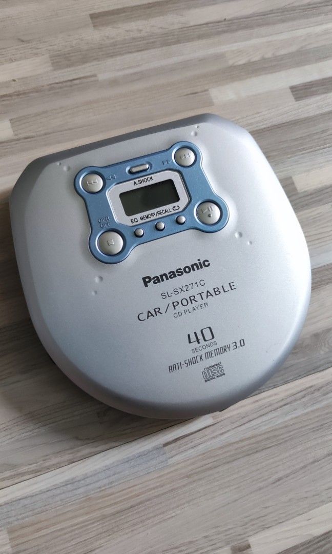 Panasonic CD Walkman SL-SX271C Silver Portable Player Discman Compact ...
