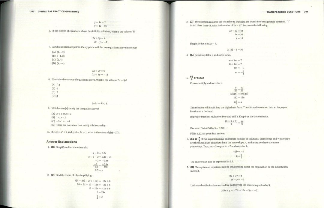 (PDF) barron’s digital sat 2024 practice questions, Hobbies & Toys ...