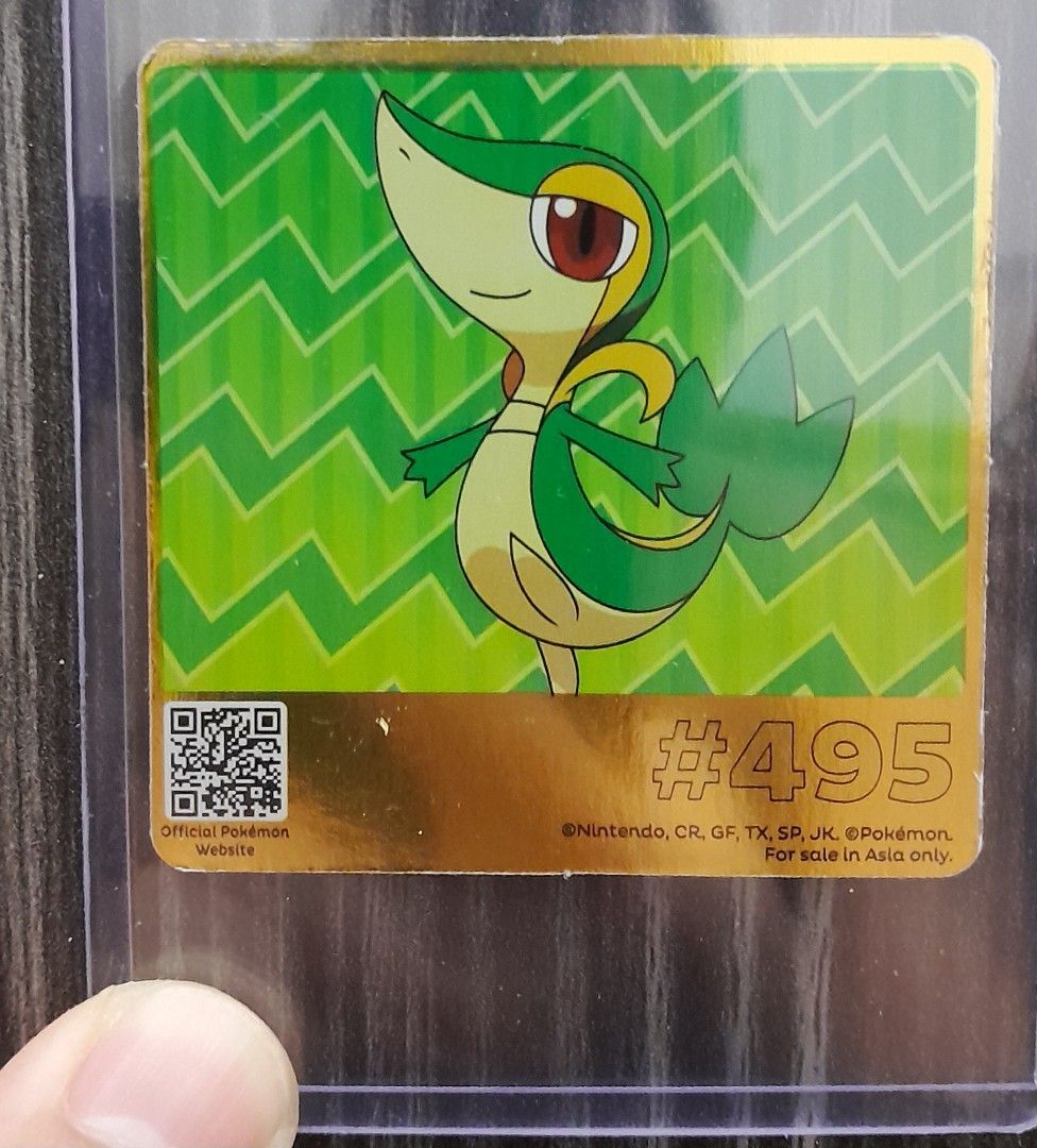 Pokemon Oreo Photocard Limited Edition Snivy, Hobbies & Toys ...