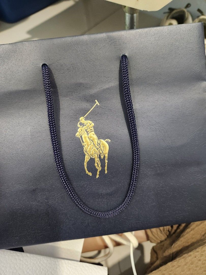 Polo Ralph Lauren and Converse paper bag, Furniture & Home Living, Home ...
