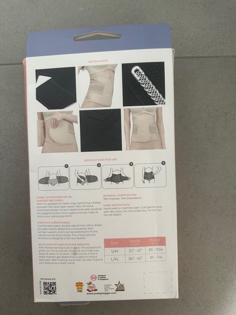 Prey a Pregger Recovirth Postpartum Velcro Binder, Babies & Kids ...