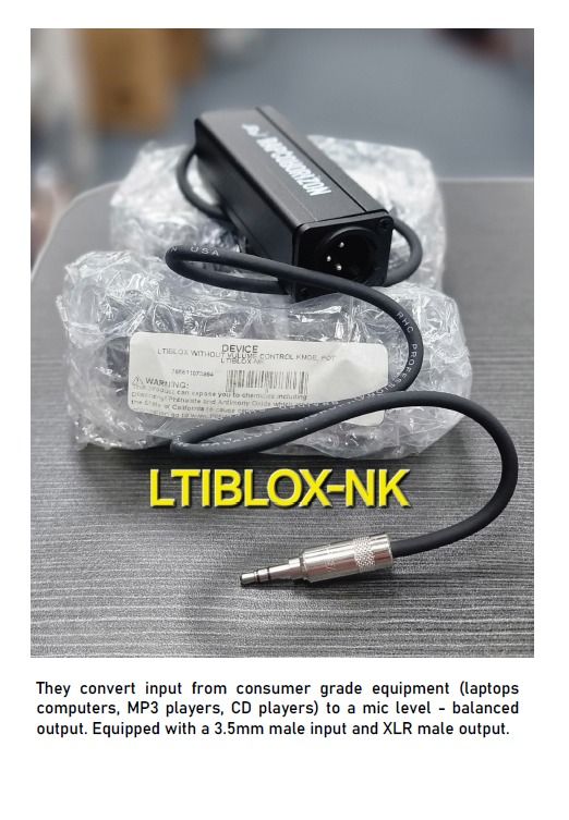 Rapco LTIBLOX-NK unbalanced to balanced audio interface, Hobbies & Toys ...