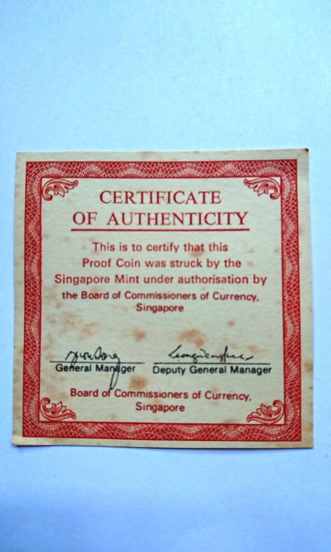 Rare 1982 Mint Silver Proof $5 Singapore coin Official Opening of ...
