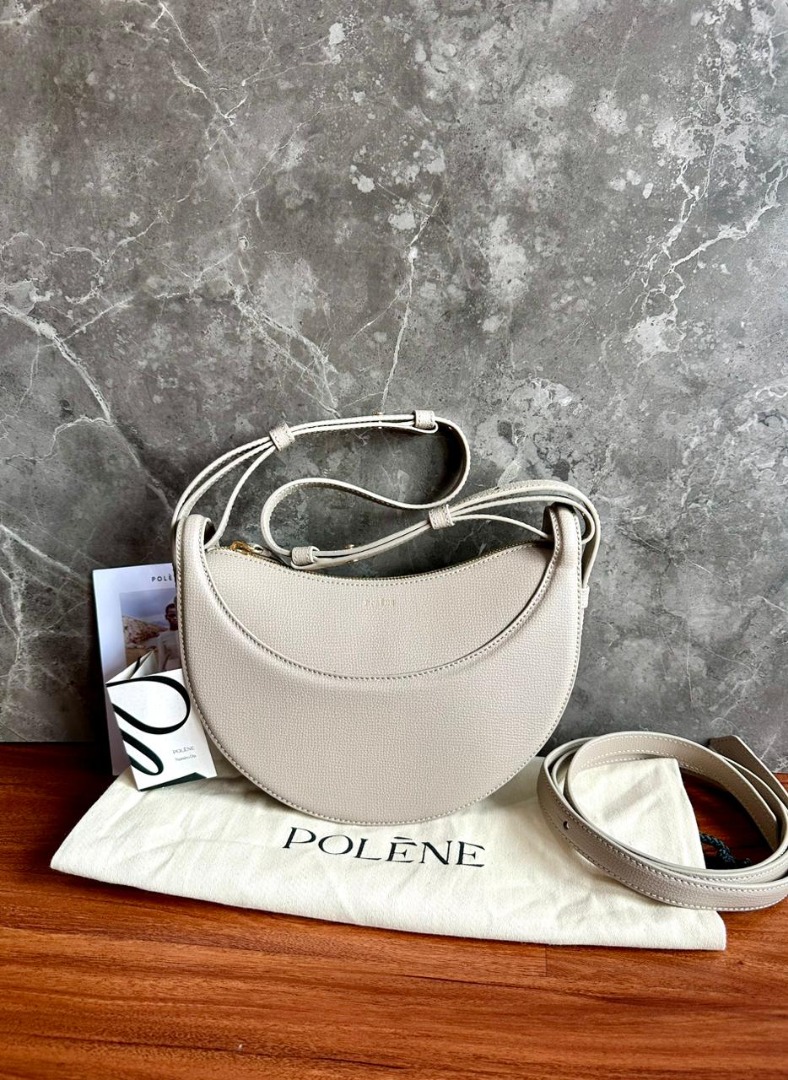 Ready New Polene dix taupe With db tag strap brosur, Barang Mewah, Tas ...