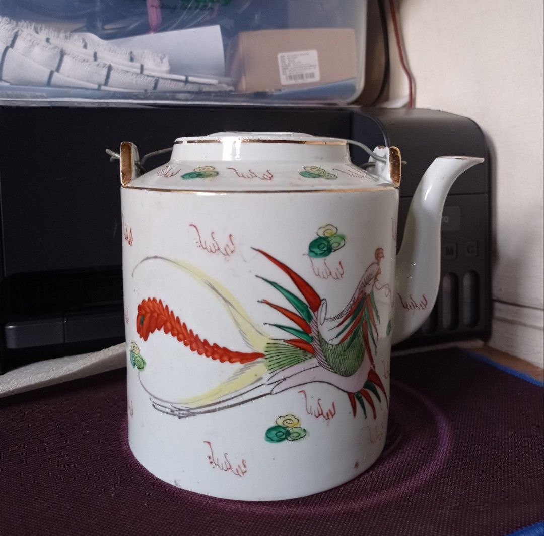 Republic Dragon Phoenix Tea Pot, Hobbies & Toys, Collectibles ...