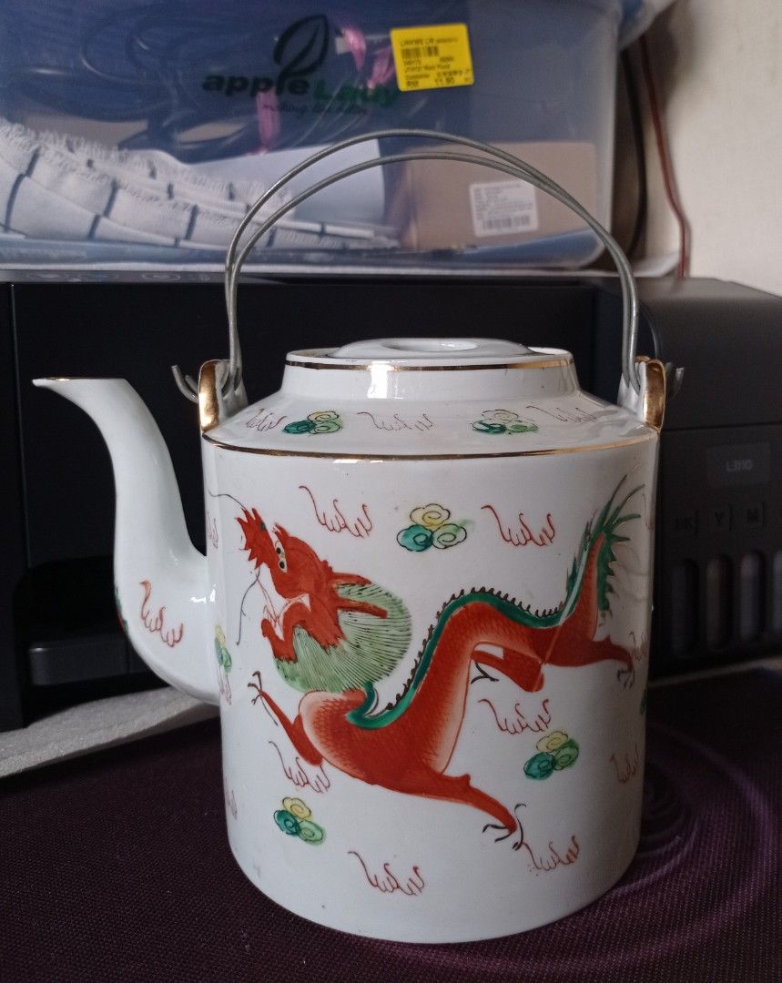 Republic Dragon Phoenix Tea Pot, Hobbies & Toys, Collectibles ...