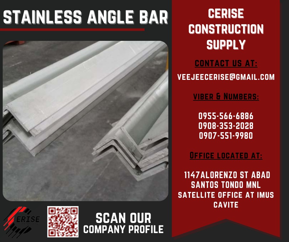 STAINLESS ANGLE BAR, Commercial & Industrial, Construction & Building ...