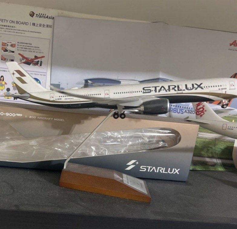 Starlux airlines a330neo 1/200, 書籍、休閒與玩具, 玩具、公仔、桌遊在旋轉拍賣