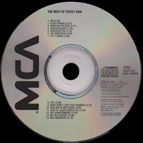 Steely Dan - A Decade Of Steely Dan(The Best Of Steely Dan) Pop Rock CD ...