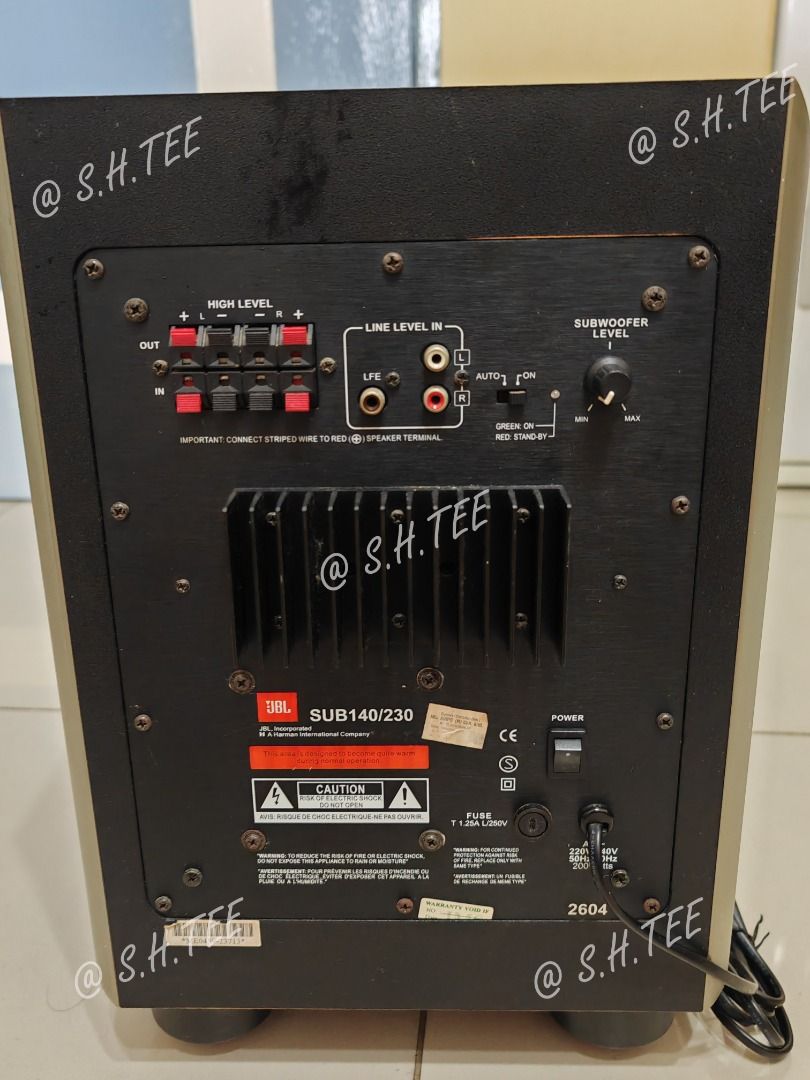 Subwoofer JBL Active 8" Woofer for Hifi Amplifier Home Theater, Audio ...