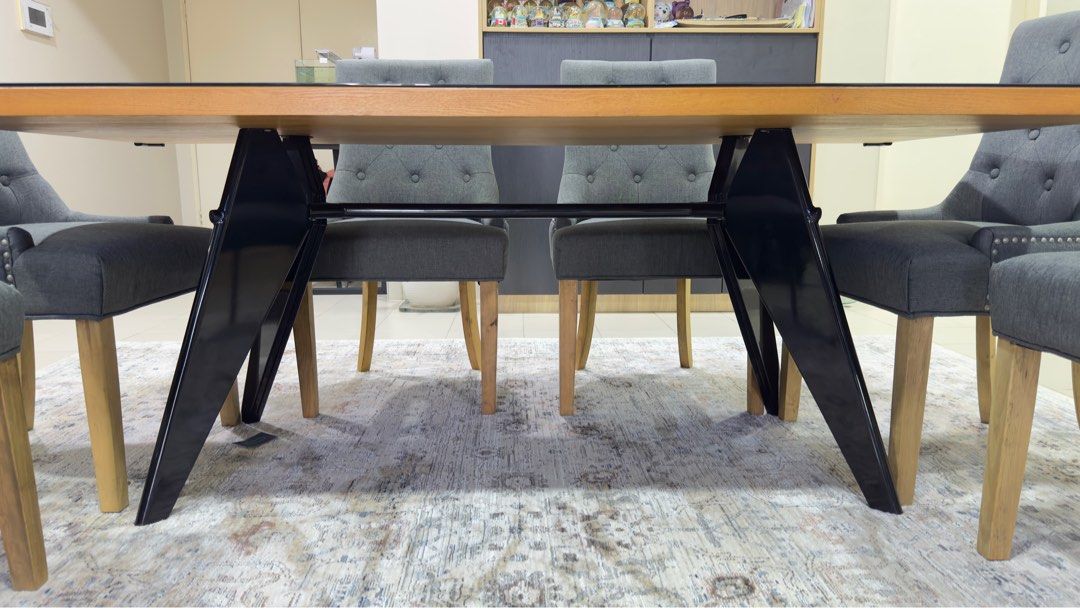 Dinner Table with SSF Chairs, Furniture & Home Living, Furniture ...