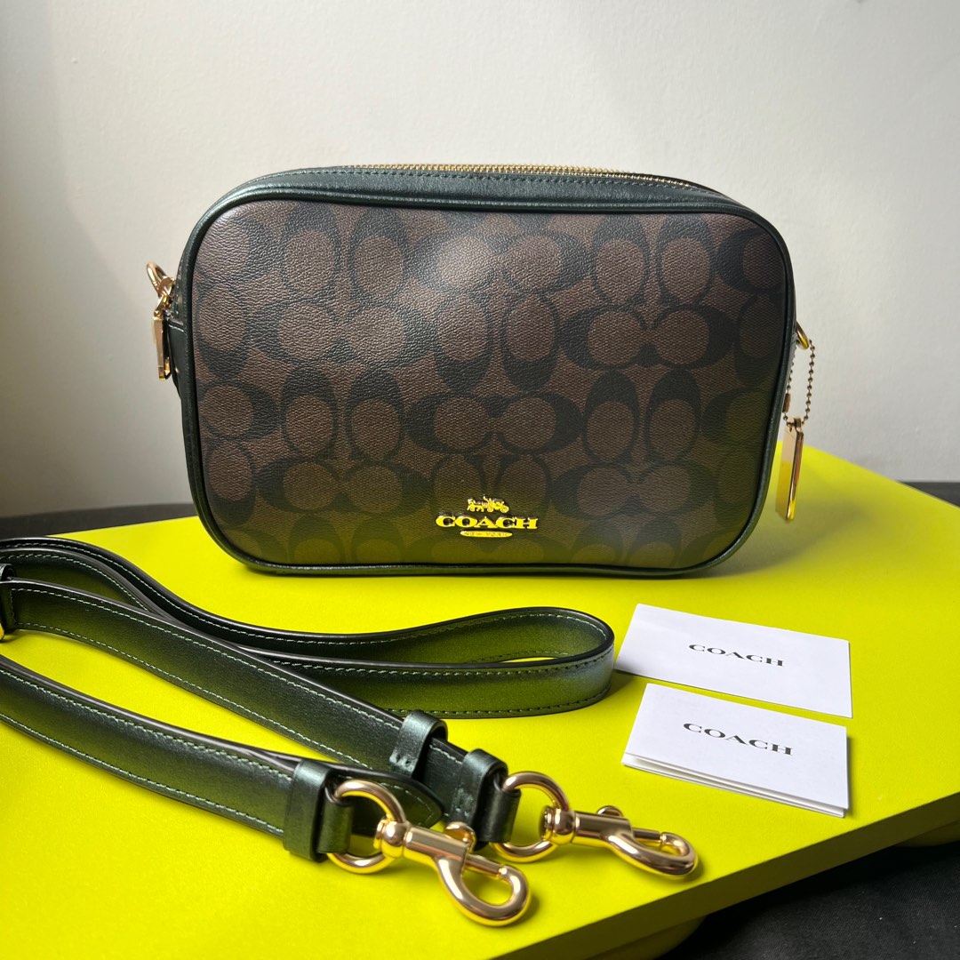 Tas Coach Signature Jess Crossbody, Barang Mewah, Tas & Dompet di Carousell