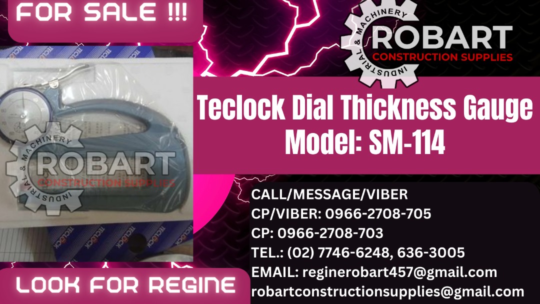 Teclock Dial Thickness Gauge Model: SM-114, Commercial & Industrial ...