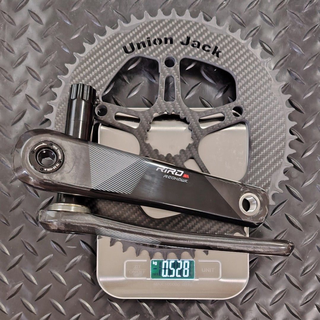 UD CARBON FIBER CRANK CRANKSET WITH 3K CARBON FIBER 130BCD SPIDER PLUS ...