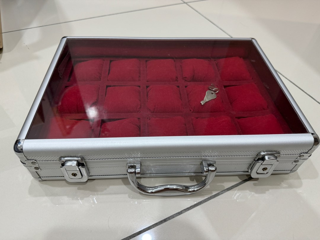 Watch Box - Aluminum Case 15 Slot, Men's Fashion, Watches & Accessories ...
