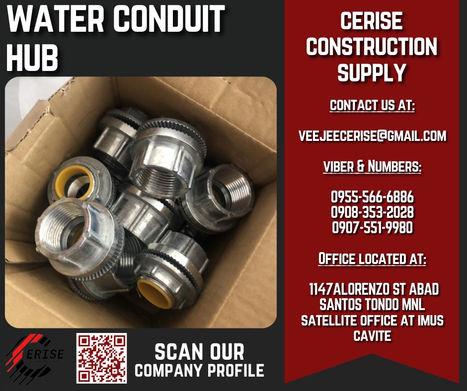 WATER CONDUIT HUB, Commercial & Industrial, Construction & Building ...