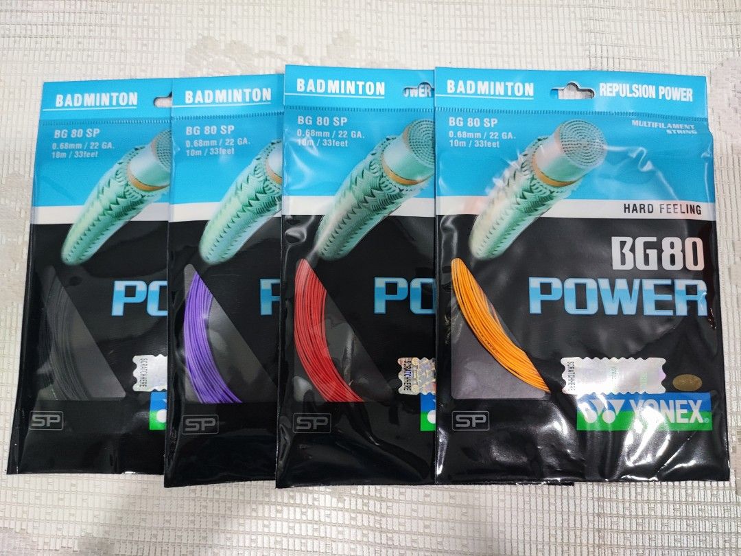Yonex bg80 power string, Sports Equipment, Sports & Games, Racket ...
