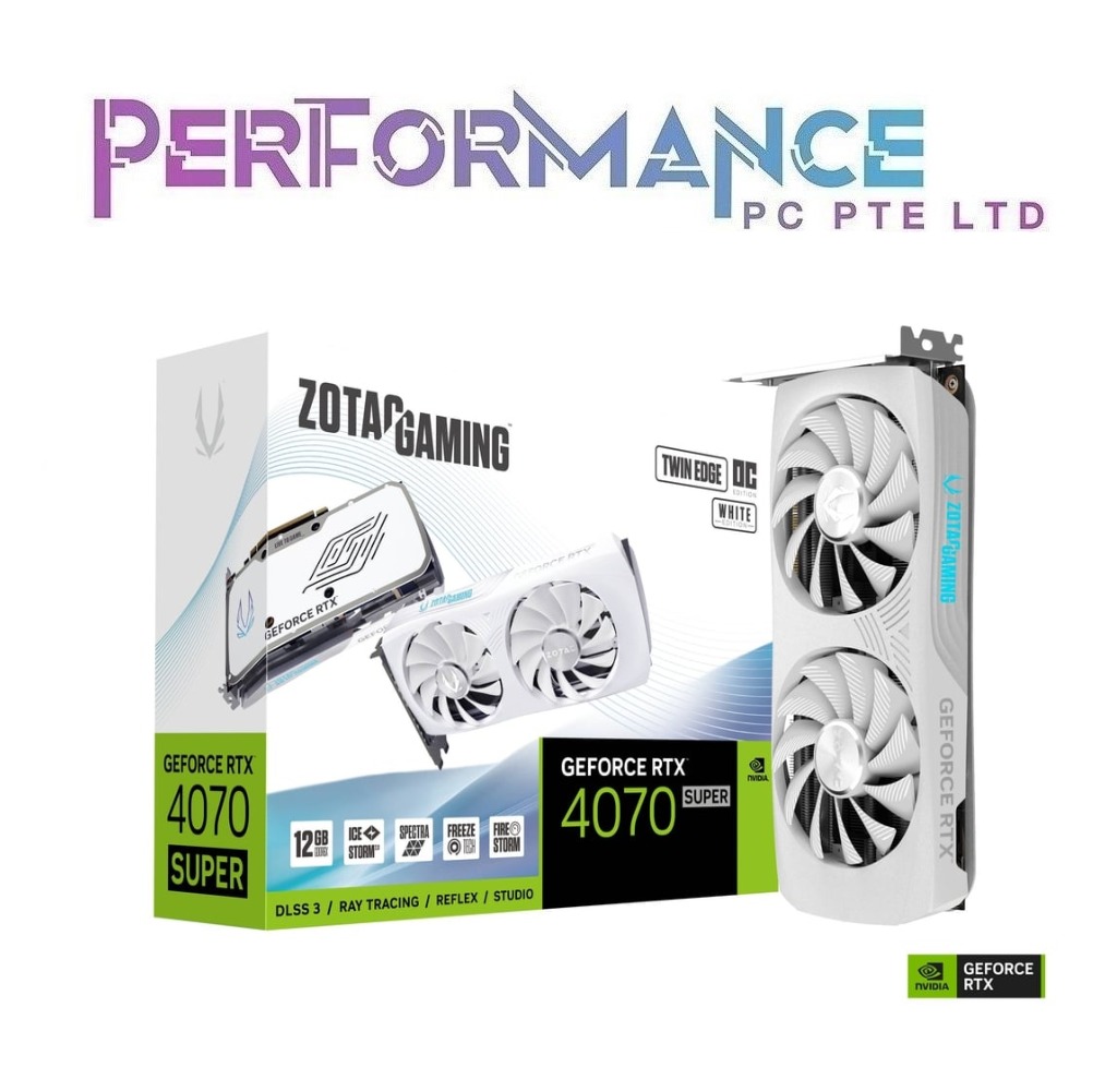 ZOTAC GAMING GeForce RTX4070 RTX 4070 SUPER TWIN EDGE OC WHITE Edition ...
