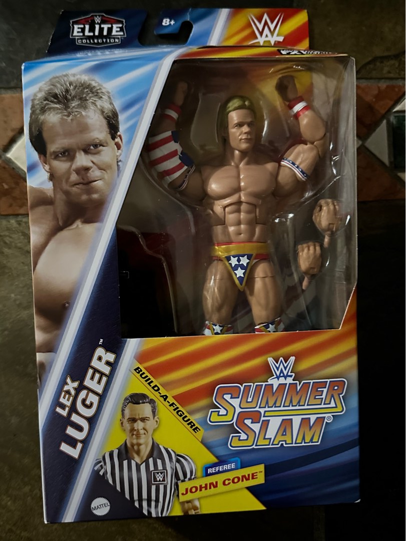 [1x in Stock; PO] WWE Mattel Elite Summerslam Lex Luger BAF John Cone Referee, Hobbies & Toys ...