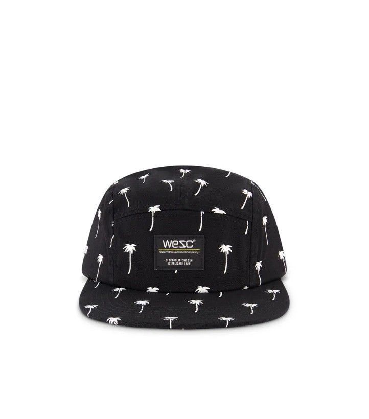 英國代購 英國直送 WESC Camper hat 車花 Cap 帽 Cap帽 鴨舌帽 鴨咀帽 黑色 漁夫帽 bucket hat with ...