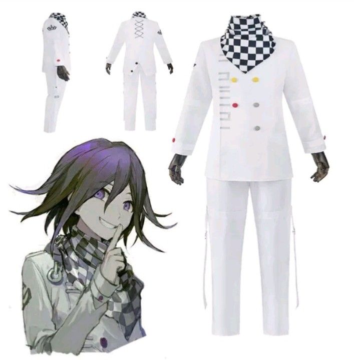Anime Danganronpa V3 Ouma Kokichi Cosplay Costume School Uniform Cloak ...