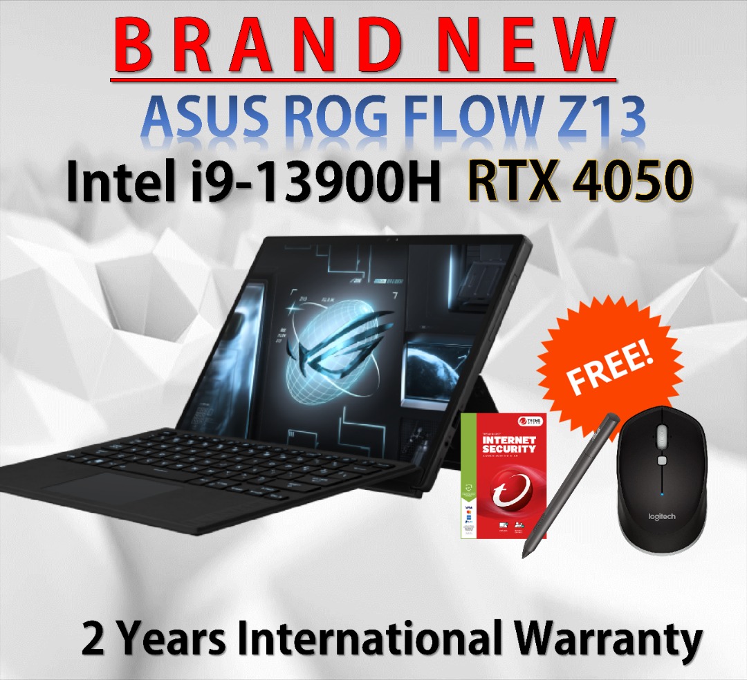 ASUS ROG FLOW Z13 ( Intel i9-13900H, RTX 4050, 16GB DDR5 RAM, 13 inch ...