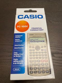 Casio Financial Calculator FC-100V, Hobbies & Toys, Stationery & Craft ...
