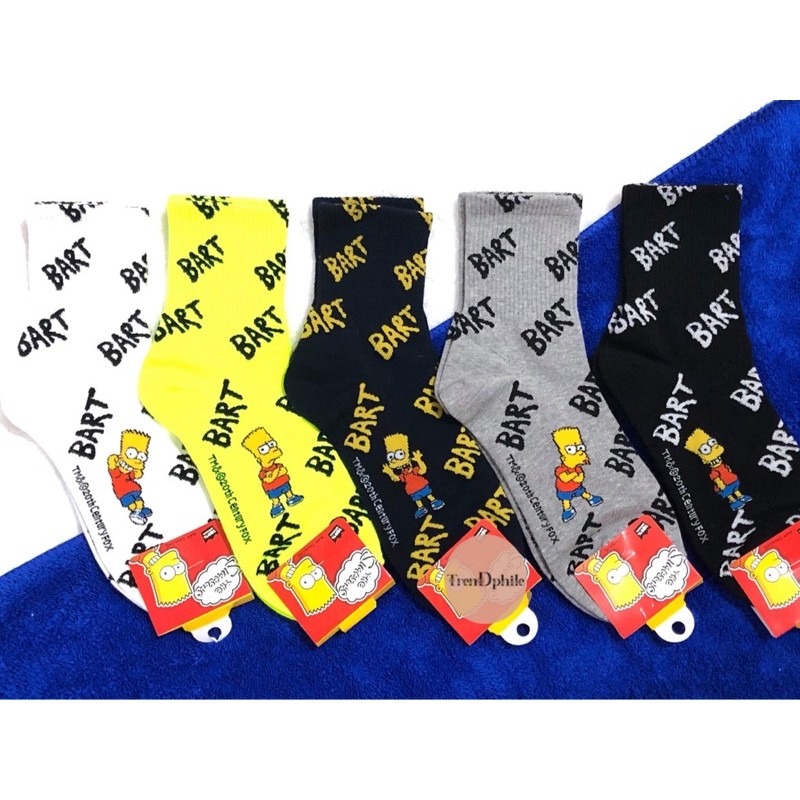 CH- BART SIMPSON Korean Iconic Socks_K, Women's Fashion, Watches & Accessories, Socks & Tights ...