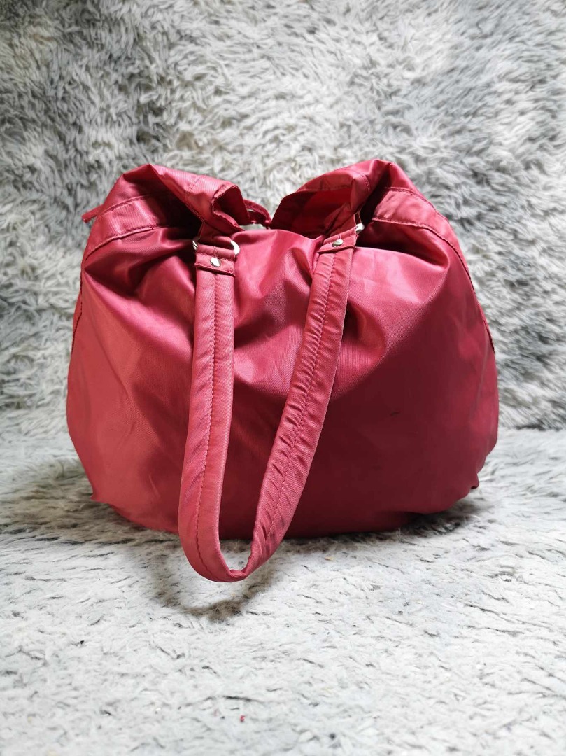 Club Monaco Red Leather Shoulder Bag, Women's Fashion, Bags & Wallets ...
