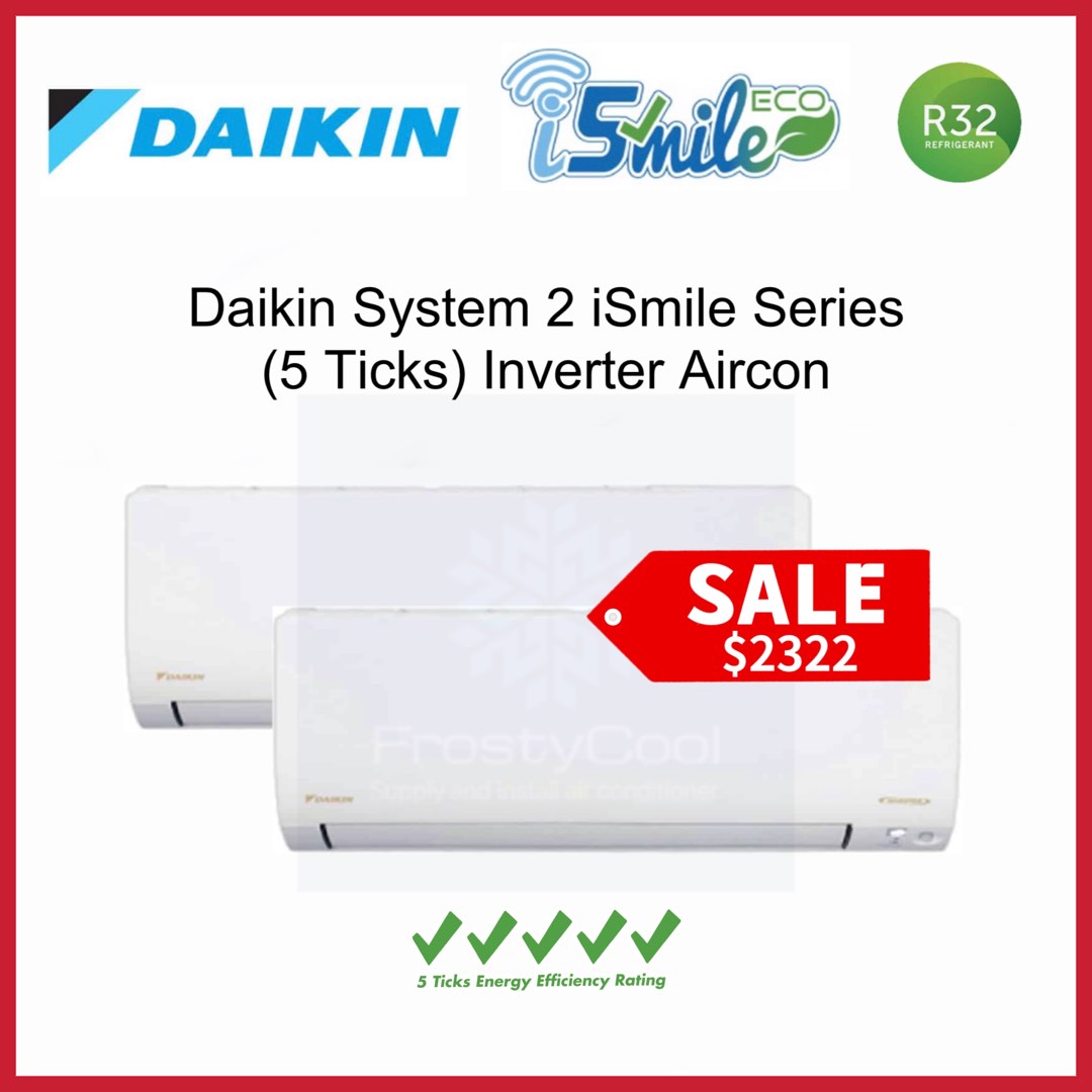 Daikin System 2 + Full installation, TV & Home Appliances, Portable Air ...