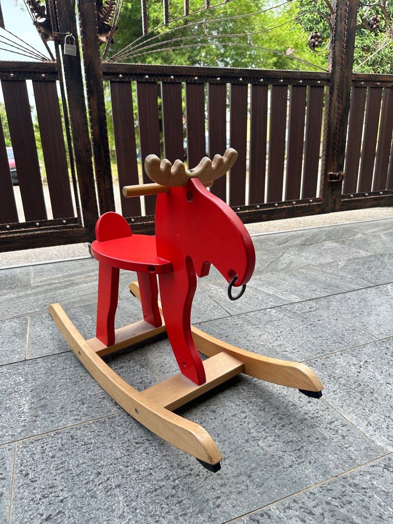 EKORRE Rocking Moose, Babies & Kids, Infant Playtime on Carousell